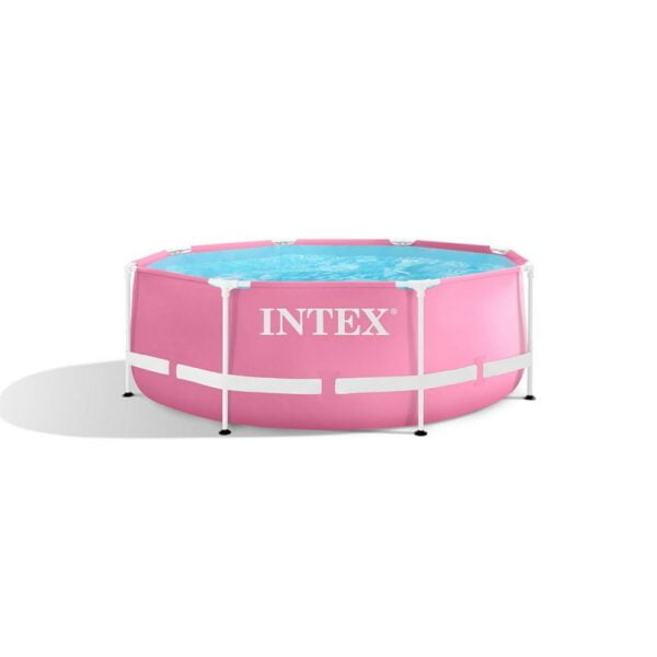 Piscine metal frame tubulaire rose ronde 2,44x0,76m Intex